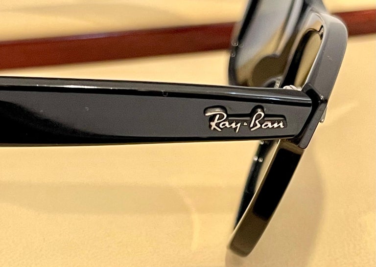 Ray-Ban RB2140 ORIGINAL WAYFARER CLASSIC Black/Green Classic For Sale ...