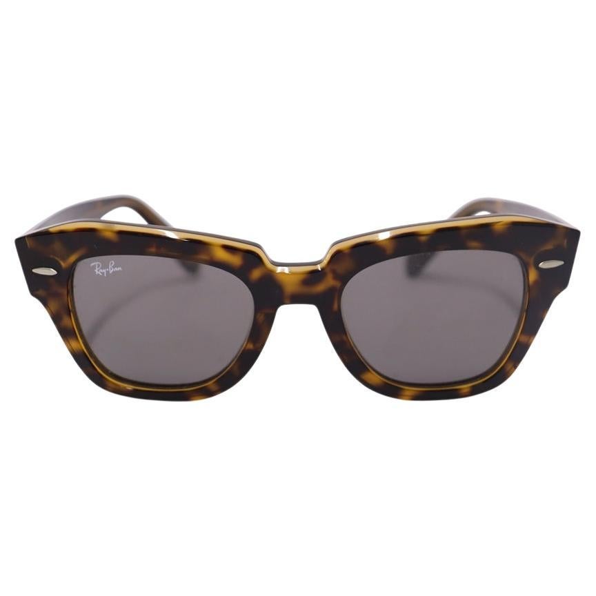 Ray-Ban State Street, Polished Havana On Transparent Brown. For Sale at ...