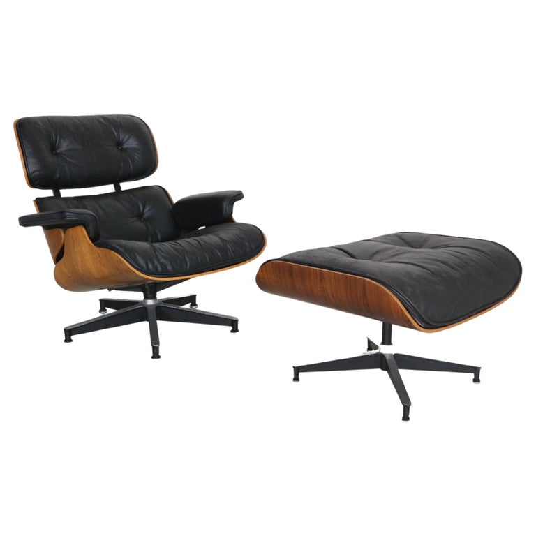 Ray& Charles Eames Original Set Lounge Chair and Ottoman by Herman Miller, 1960 at 1stDibs