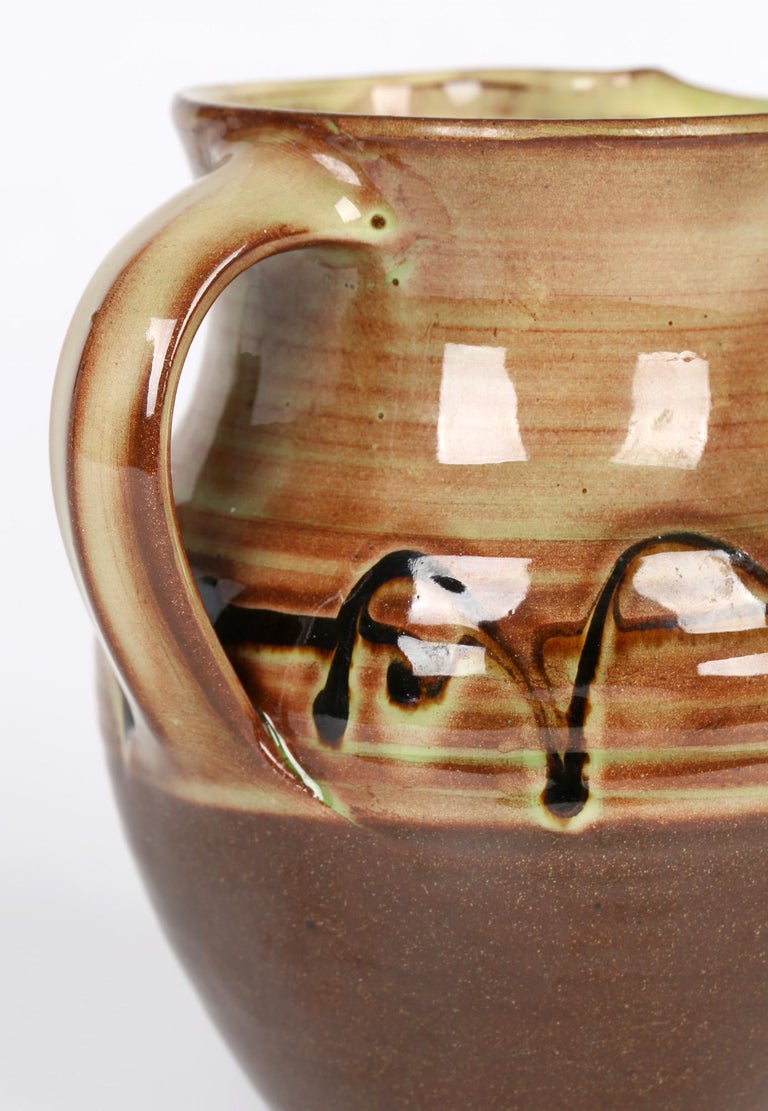 Ray Finch for Winchcombe English Slip Trailed Studio Pottery Jug For ...