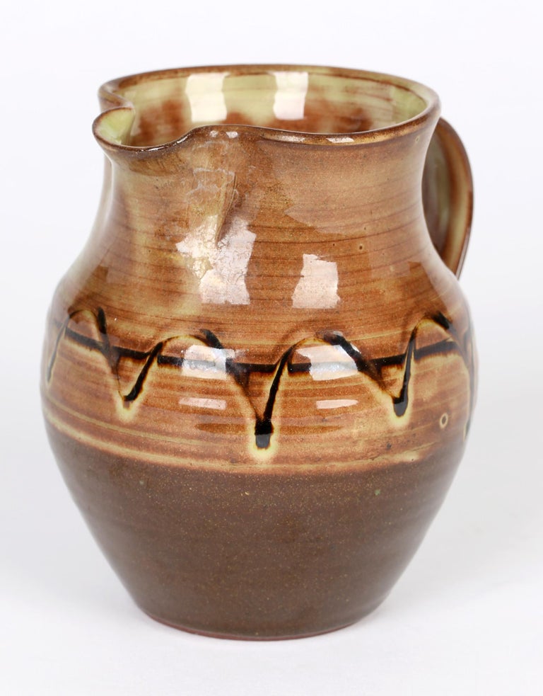 Ray Finch for Winchcombe English Slip Trailed Studio Pottery Jug For ...