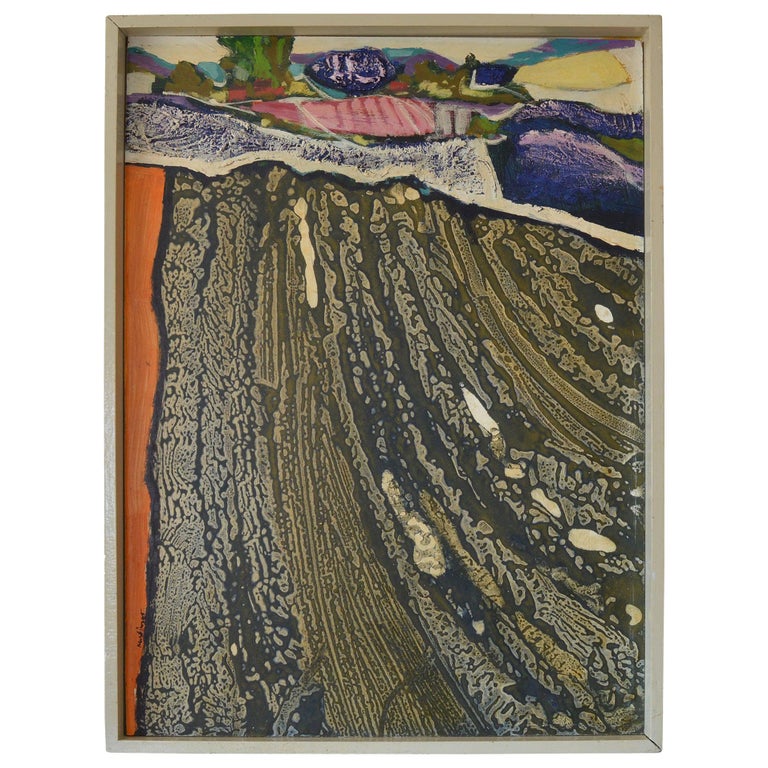 Ray Mutimer, Field, Acrylic, 1960s For Sale at 1stDibs