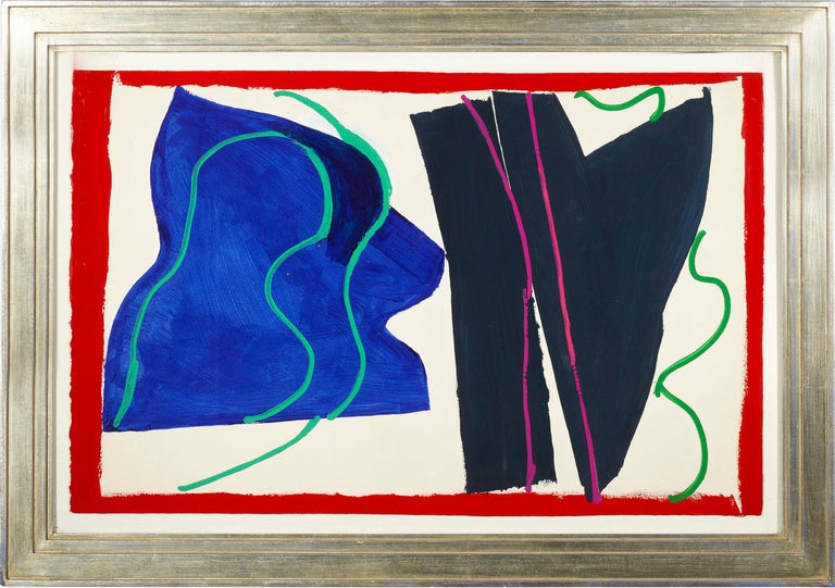 Ray Parker - Abstract Blue Black Color Forms For Sale at 1stDibs
