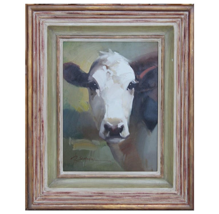 Ray Simonini - Naturalistic Portrait of a Cow at 1stDibs | ray simonini ...