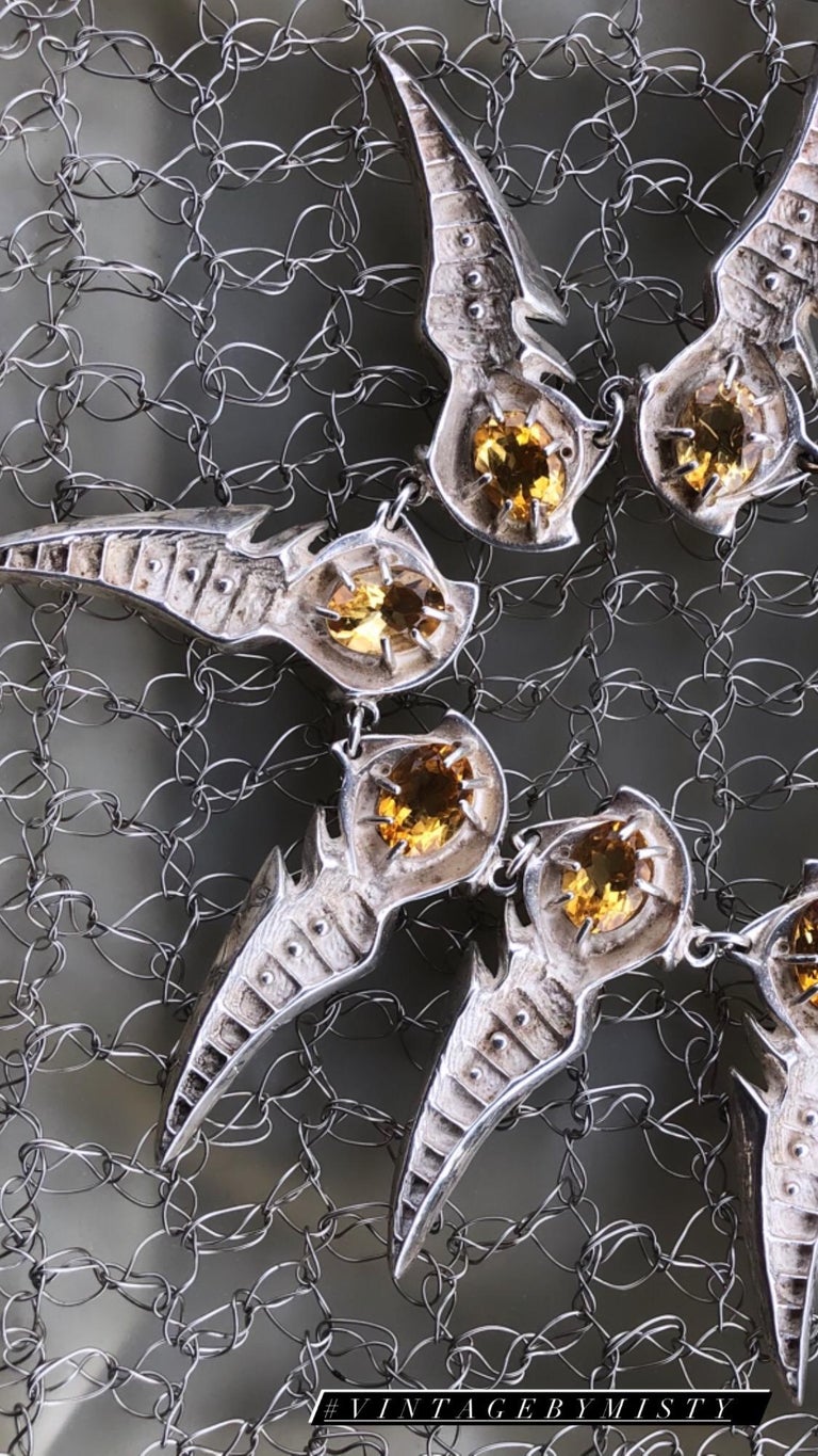 Ray Wiley Silver and Citrine Necklace For Sale at 1stDibs