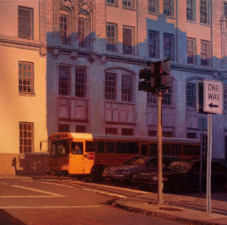 Raymond Bonilla - "Pearl Street" Oil Painting at 1stDibs