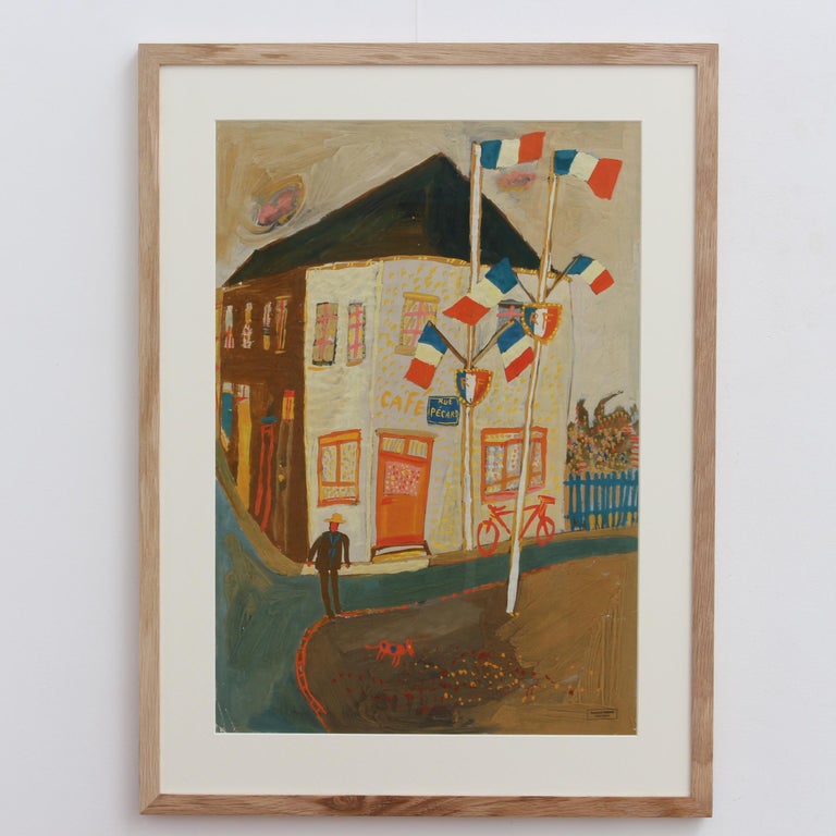 Raymond Debieve - Café de la Place For Sale at 1stDibs