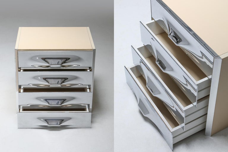 Raymond Loewy Chrome Drawer Chest at 1stDibs