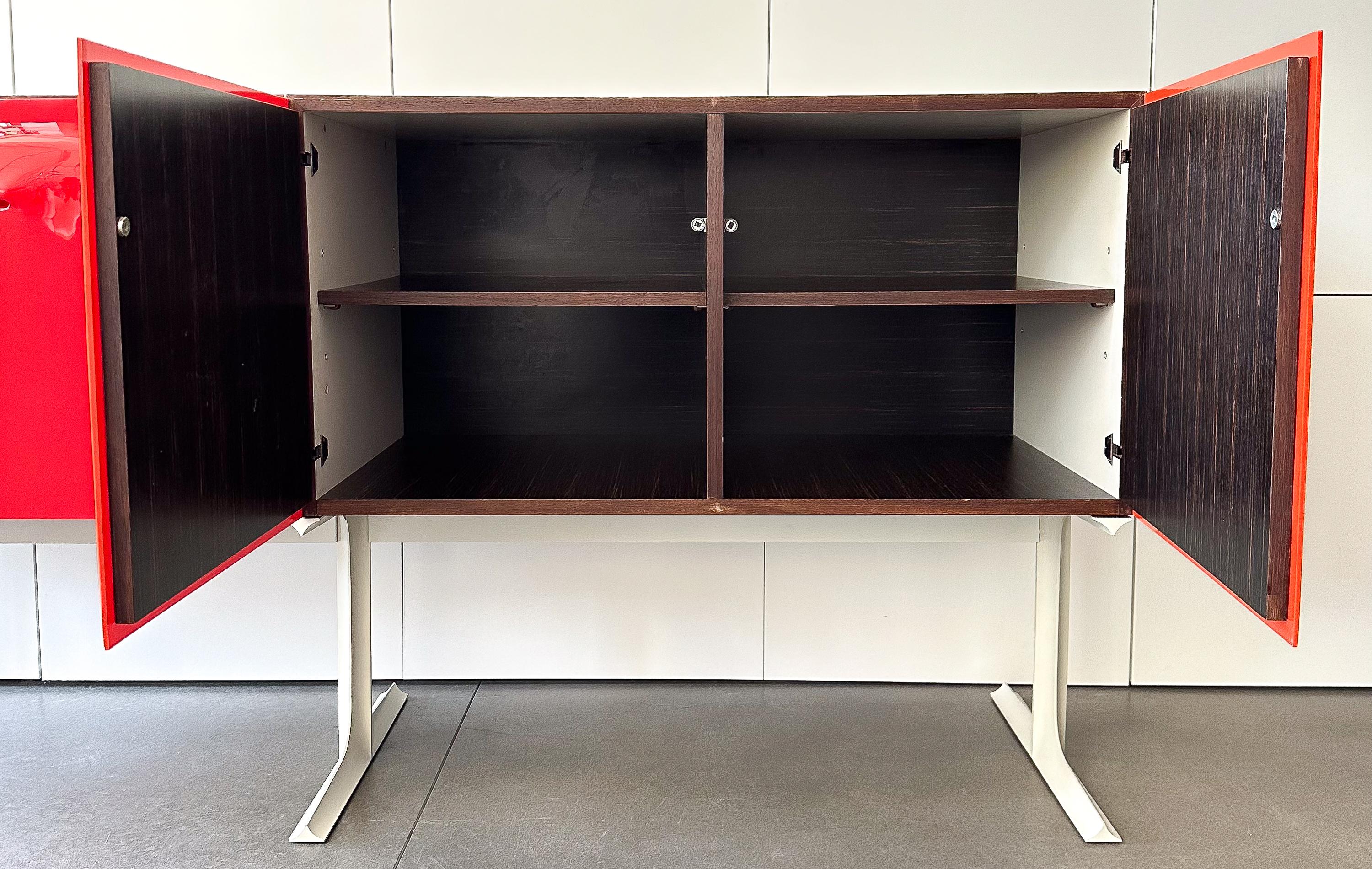 Raymond Loewy DF2000 Four Door Sideboard Cabinet For Sale at 1stDibs