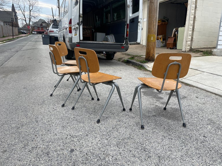 Raymond Loewy for Brunswick Stacking Side Chairs For Sale at 1stDibs