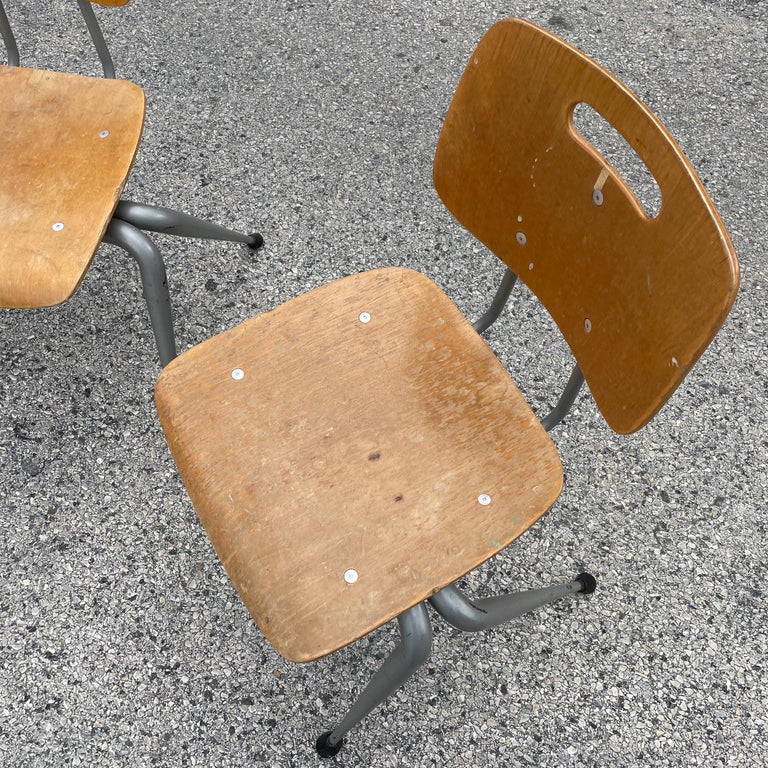 Raymond Loewy for Brunswick Stacking Side Chairs For Sale at 1stDibs