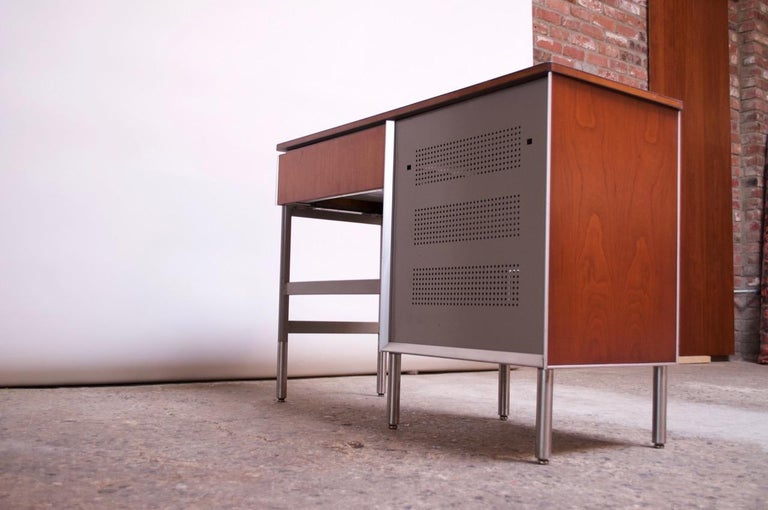 Raymond Loewy for Hill-Rom Single Pedestal Student Desk For Sale at ...