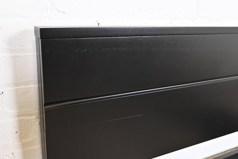 Raymond Loewy for Mengel Mid-Century Modern Black Lacquered Twin Beds ...