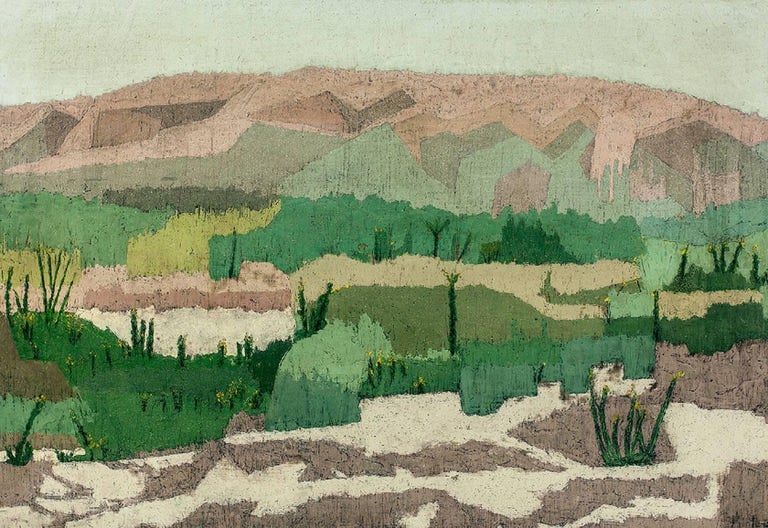 Raymond Mintz - Abstract Landscape 1954 American Modernist from Paul Rosenberg Gallery For Sale ...