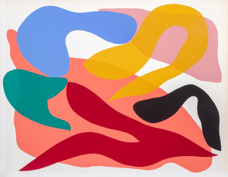 Raymond Parker - Large Colorful Abstract Silkscreen by Raymond Parker ...