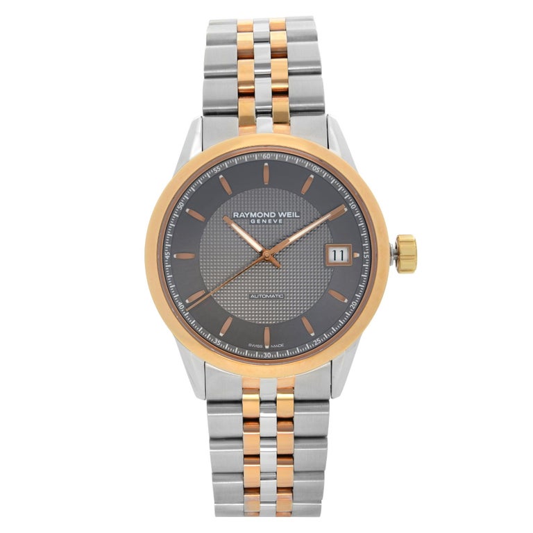 Raymond Weil Freelancer Two-Tone Steel Gray Dial Mens Watch 2740-SP5 ...