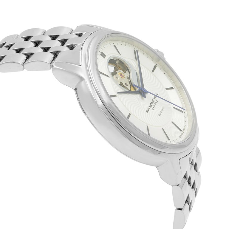 Raymond Weil Maestro Transparent Steel Automatic Mens Watch 2227-ST-65001 For Sale at 1stDibs