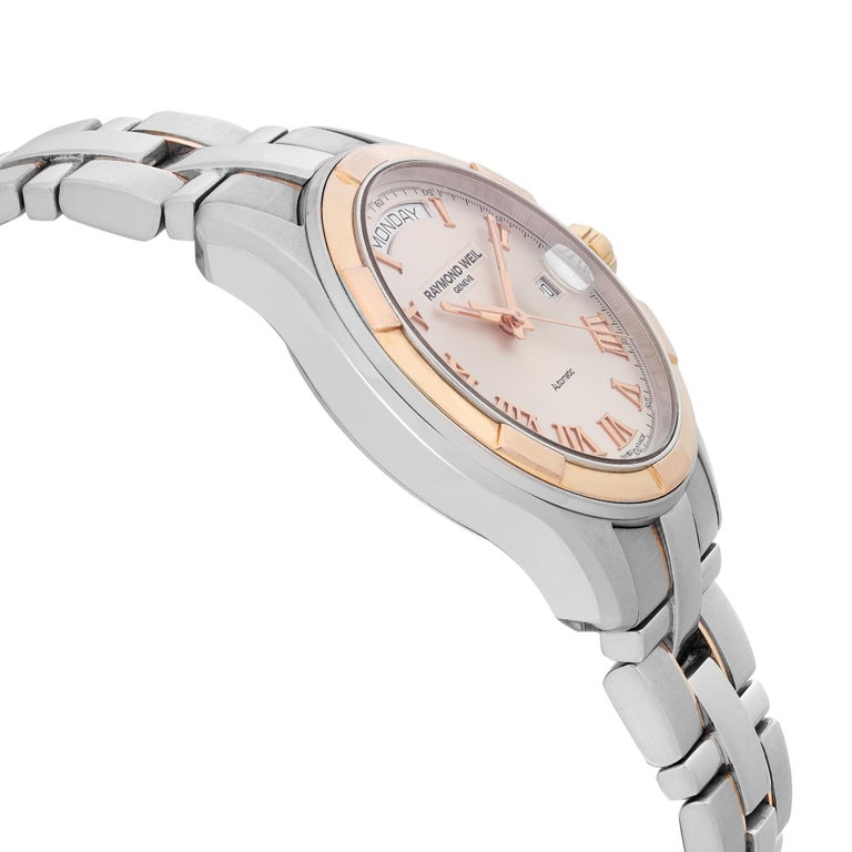 Raymond Weil Parsifal Day-Date Steel Silver Dial Automatic Watch 2965 ...