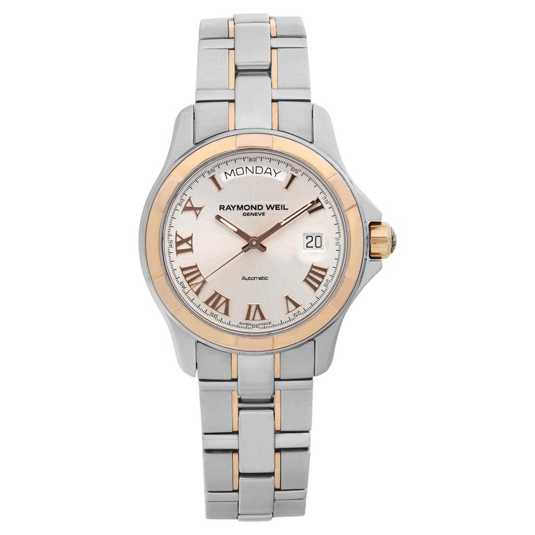 Raymond Weil Parsifal Day-Date Steel Silver Dial Automatic Watch 2965 ...
