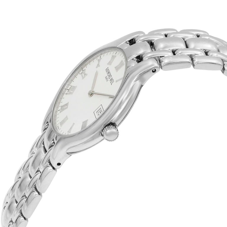 Raymond Weil Parsifal White Roman Dial Steel Quartz Ladies Watch 8810 ...
