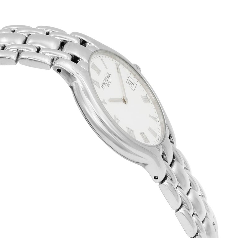 Raymond Weil Parsifal White Roman Dial Steel Quartz Ladies Watch 8810 ...