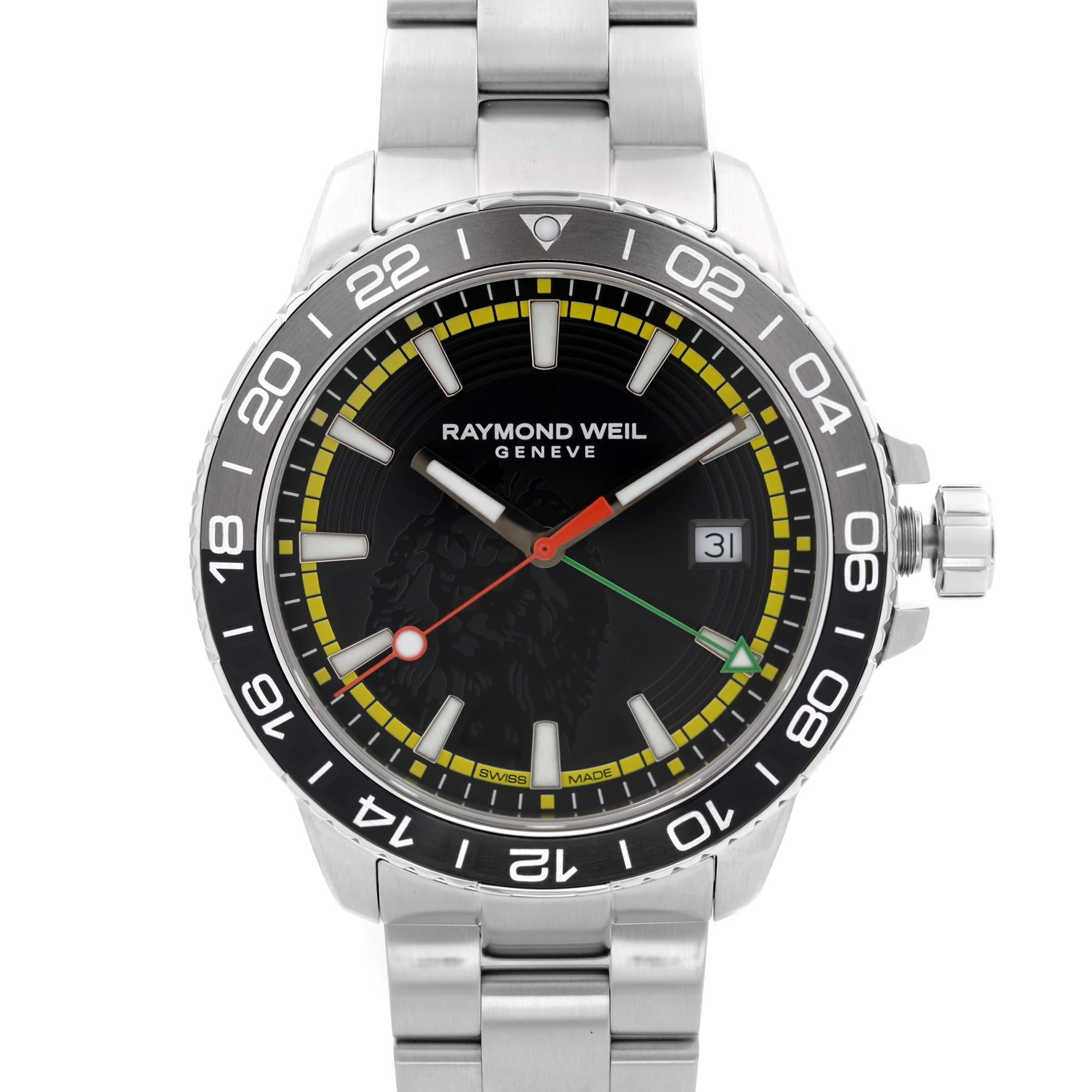 Raymond Weil Tango Bob Marley Edition Steel Black Dial Mens Watch 8280 ...