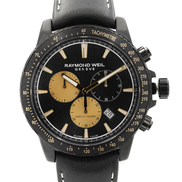 Raymond Weil Tango Marshall Amplification Black PVD Mens Watch 8570-BKC ...