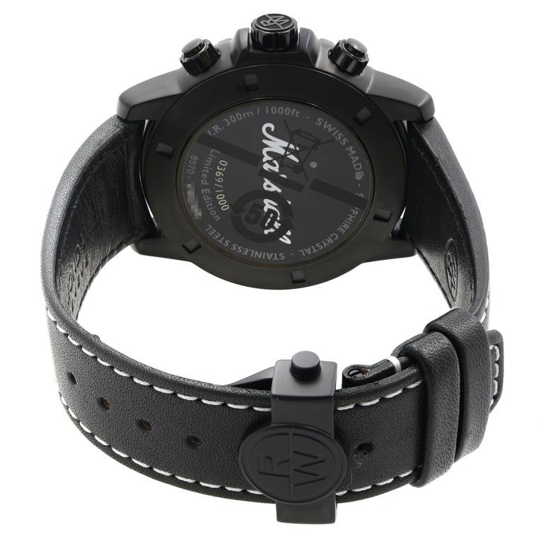 Raymond Weil Tango Marshall Amplification Black PVD Mens Watch 8570-BKC ...