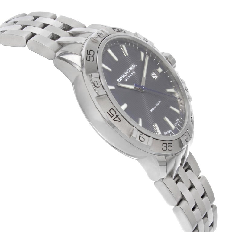 Raymond Weil Tango Steel Gray Dial 300m Quartz Men's Watch 8160-ST2 ...