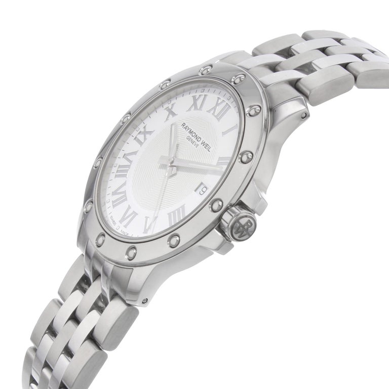 Raymond Weil Tango Steel White Roman Dial Quartz Men's Watch 5599-ST ...