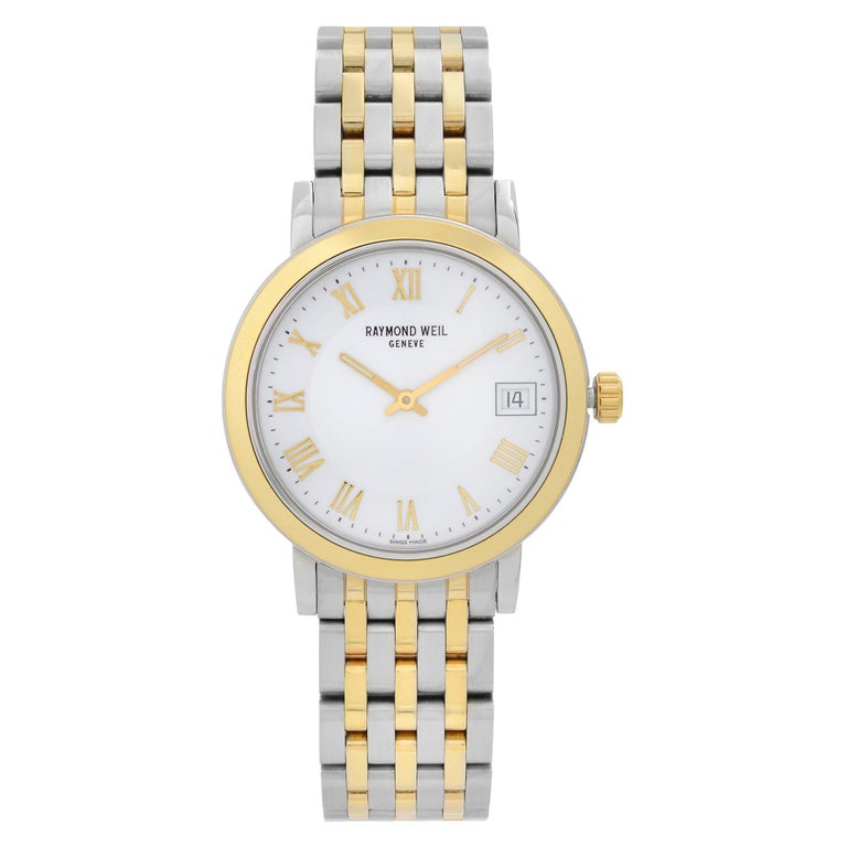 Raymond Weil Toccata Two-Tone Steel White Roman Dial Ladies Watch 5593 ...