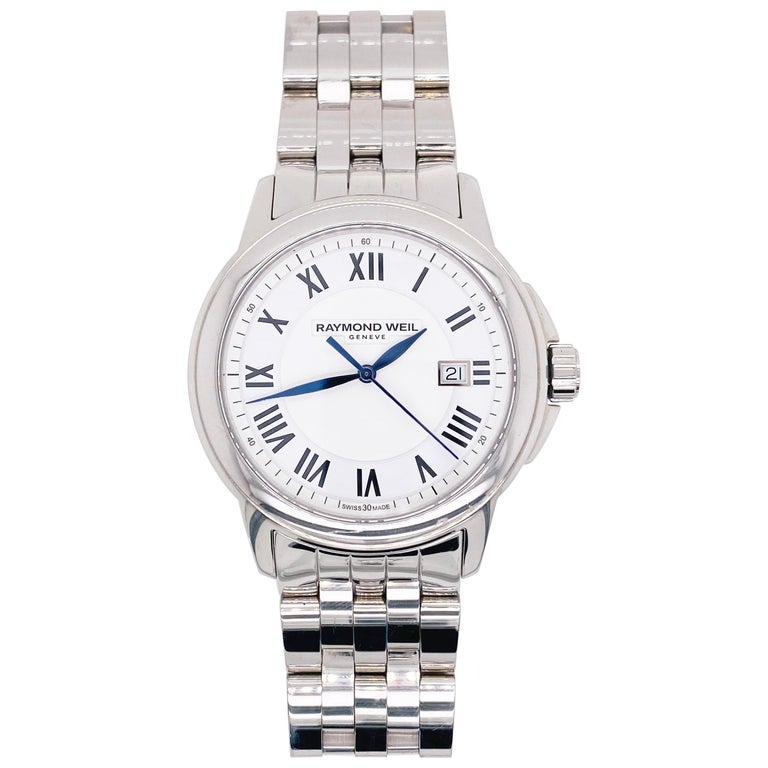 Raymond Weil Watch, Genève Stainless Steel Sapphire Crystal, Swiss Made ...