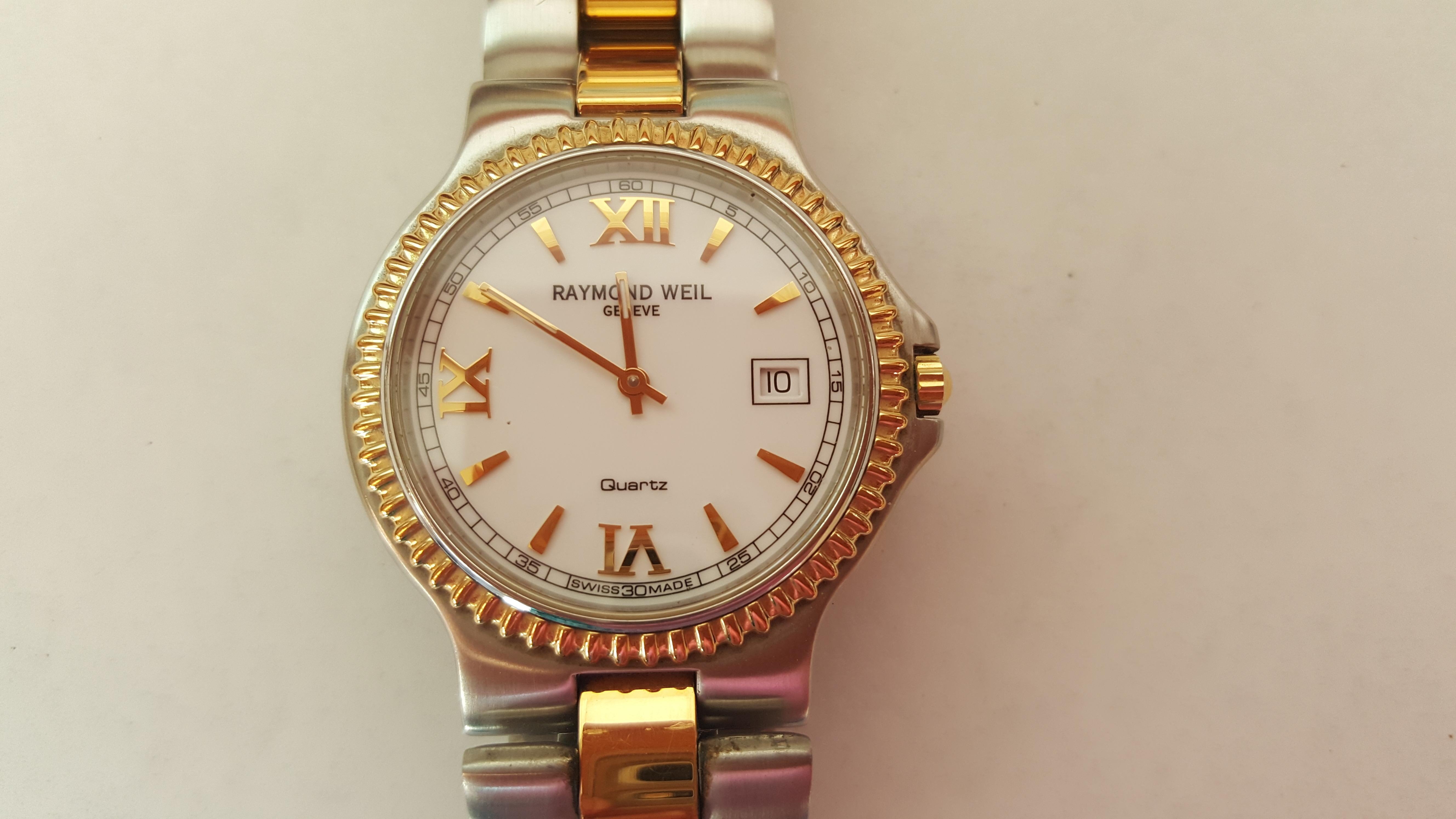 Raymond Weil Watch Stainless Steel and 18 Karat, Model Number 9280 ...