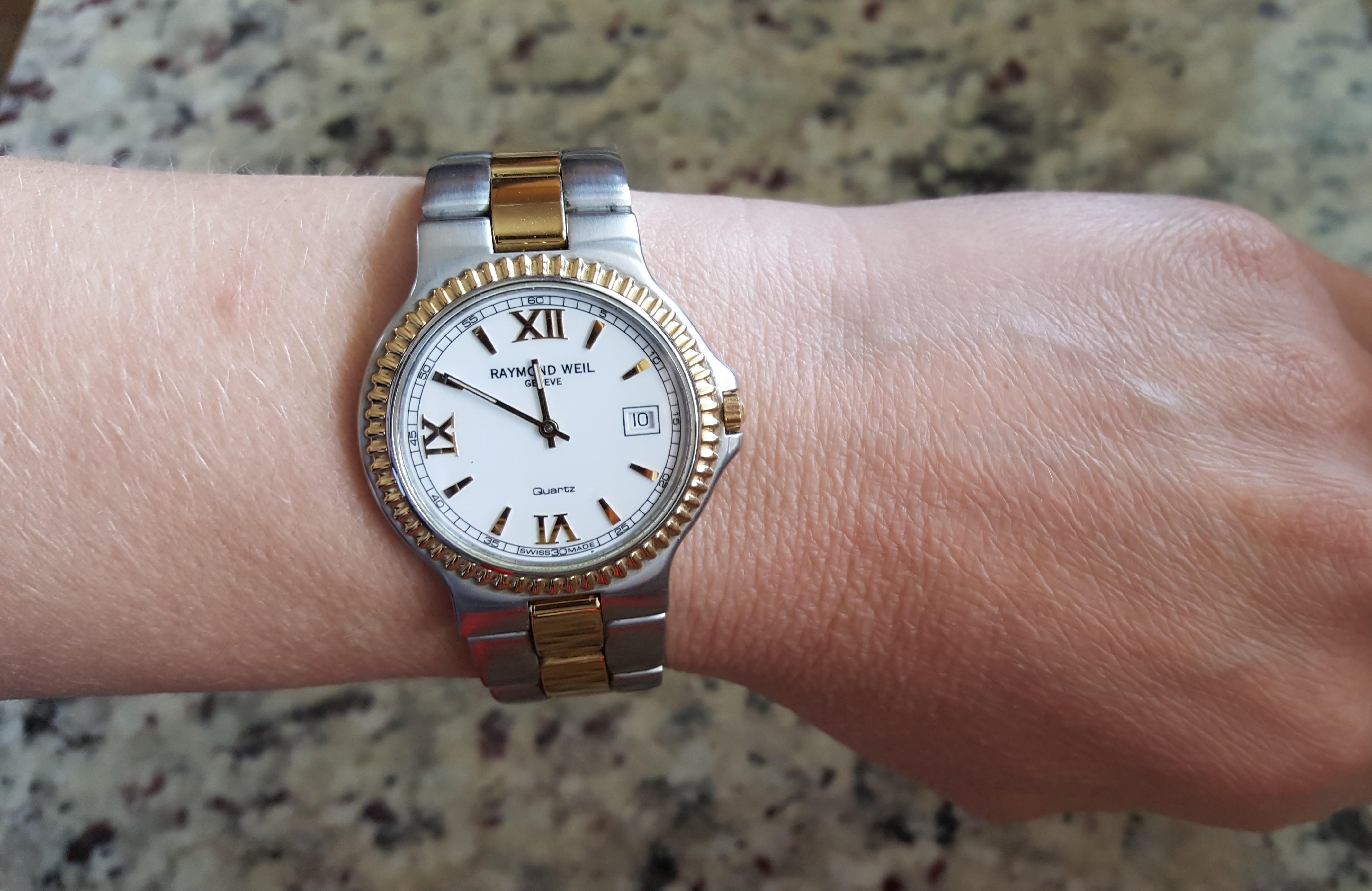 Raymond Weil Watch Stainless Steel and 18 Karat, Model Number 9280 ...