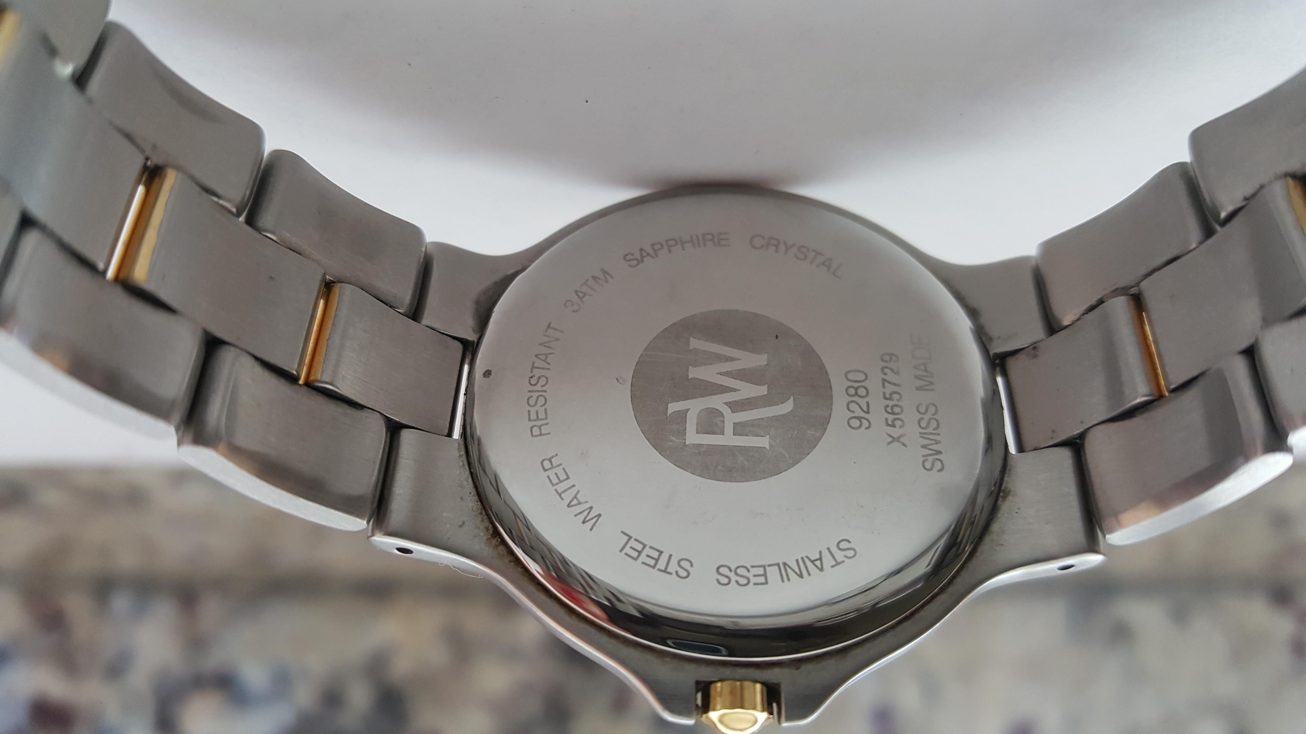 Raymond Weil Watch Stainless Steel and 18 Karat, Model Number 9280 ...