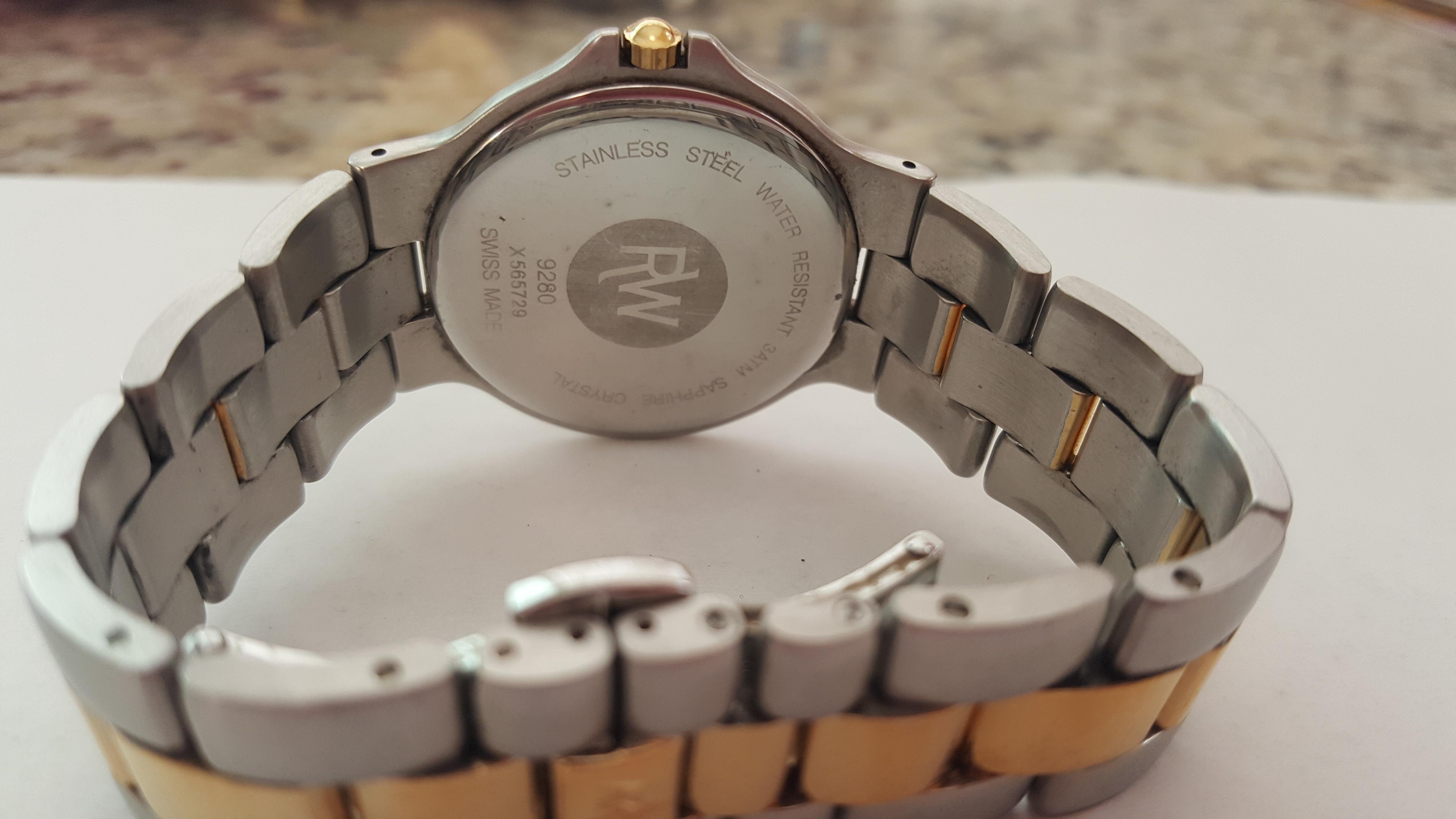 Raymond Weil Watch Stainless Steel and 18 Karat, Model Number 9280 ...