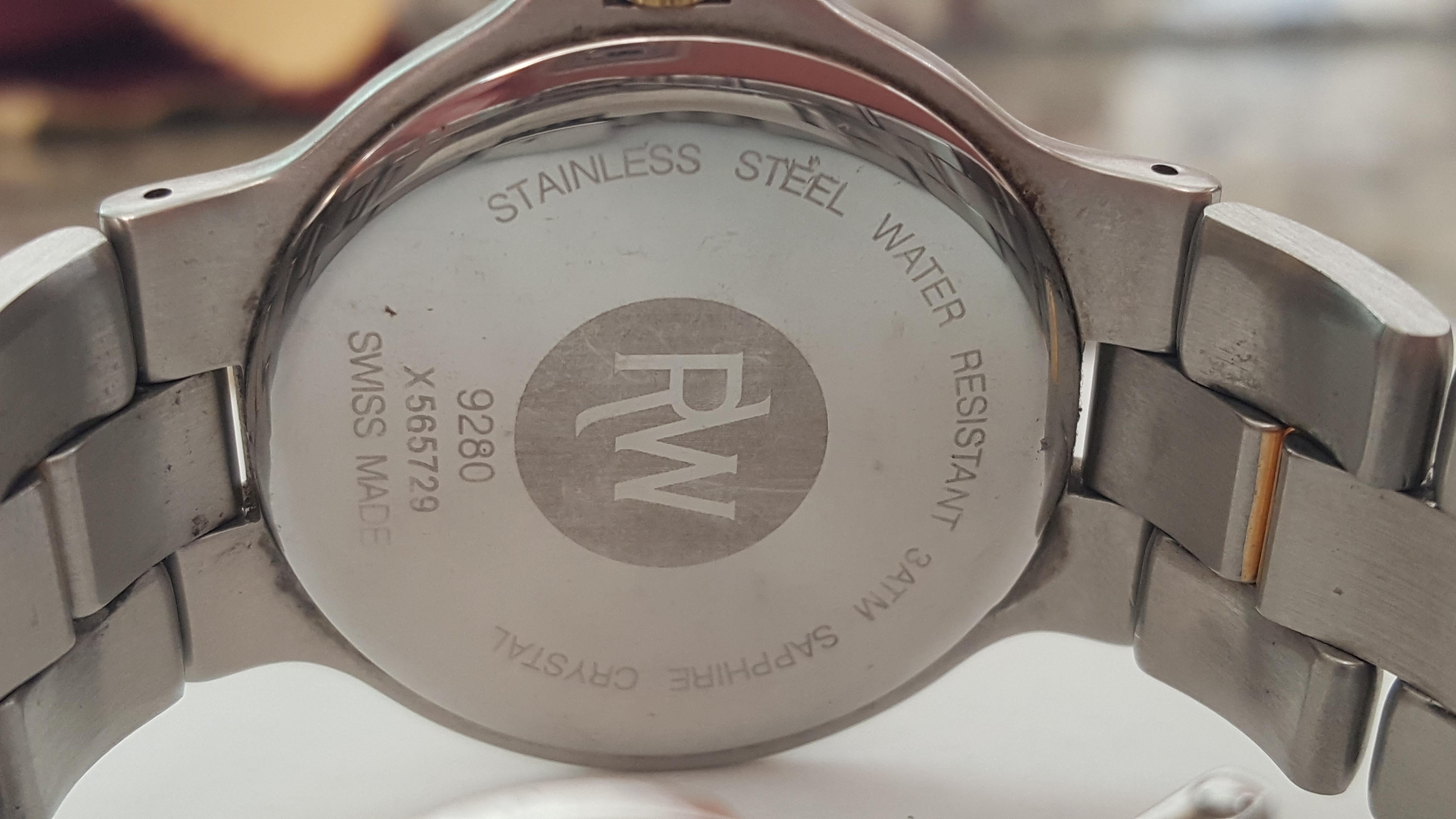 Raymond Weil Watch Stainless Steel and 18 Karat, Model Number 9280 ...
