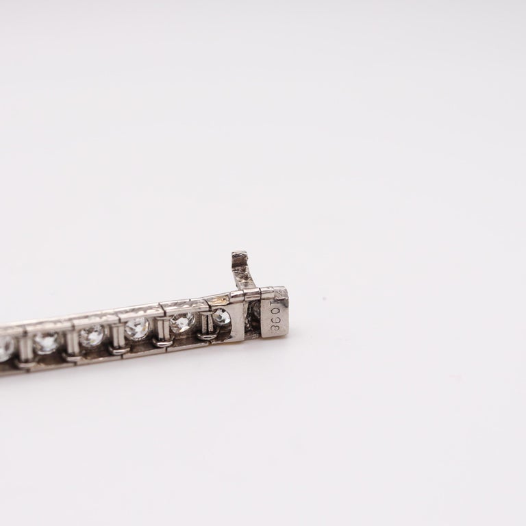 Raymond Yard 1940 Deco Retro Convertible Bracelet Platinum with 5.85 Ct ...