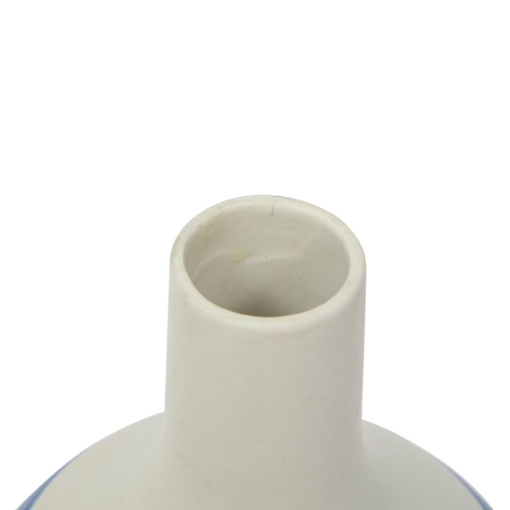 Raymor Vase, Ceramic, Stripes, Blue, White, Signed For Sale at 1stDibs ...
