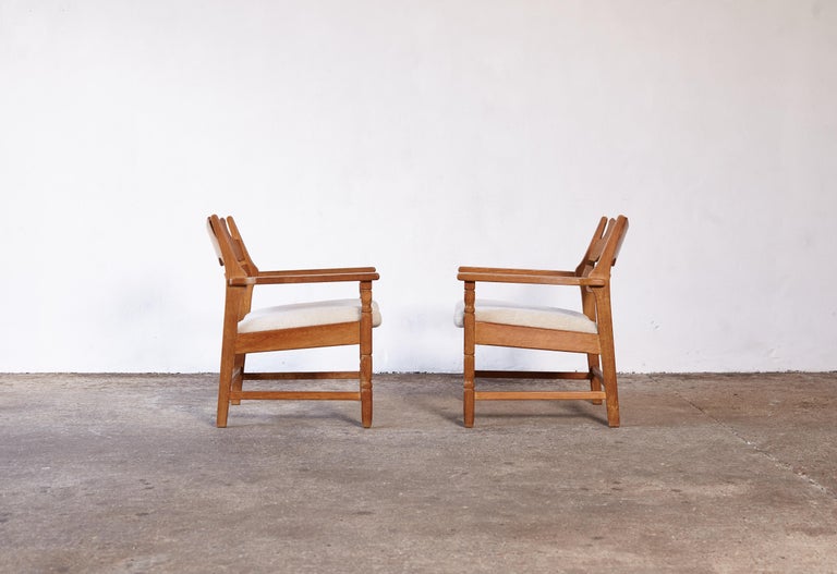 Razor Blade Armchairs by Henning Kjærnulf 'Kjaernulf', Denmark, 1960s ...
