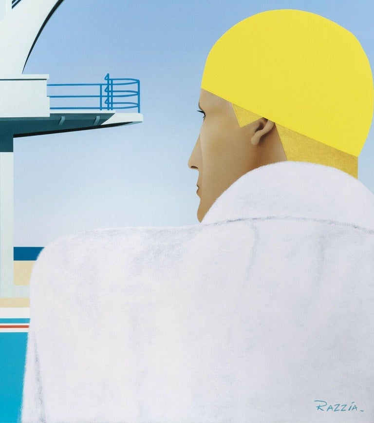 Razzia, Original Hand Signed Poster, Le Touquet Paris-Plage, 1984, Art Deco at 1stDibs