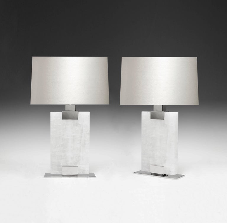 RBN Rock Crustal Lamps by Phoenix For Sale at 1stDibs