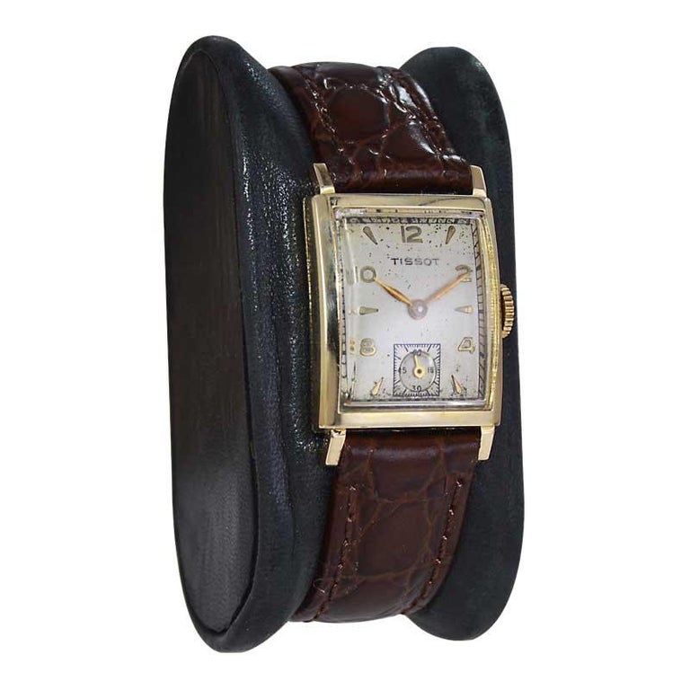 Ready Tissot Gold Filled Art Deco Tank Watch with Original Dial from ...