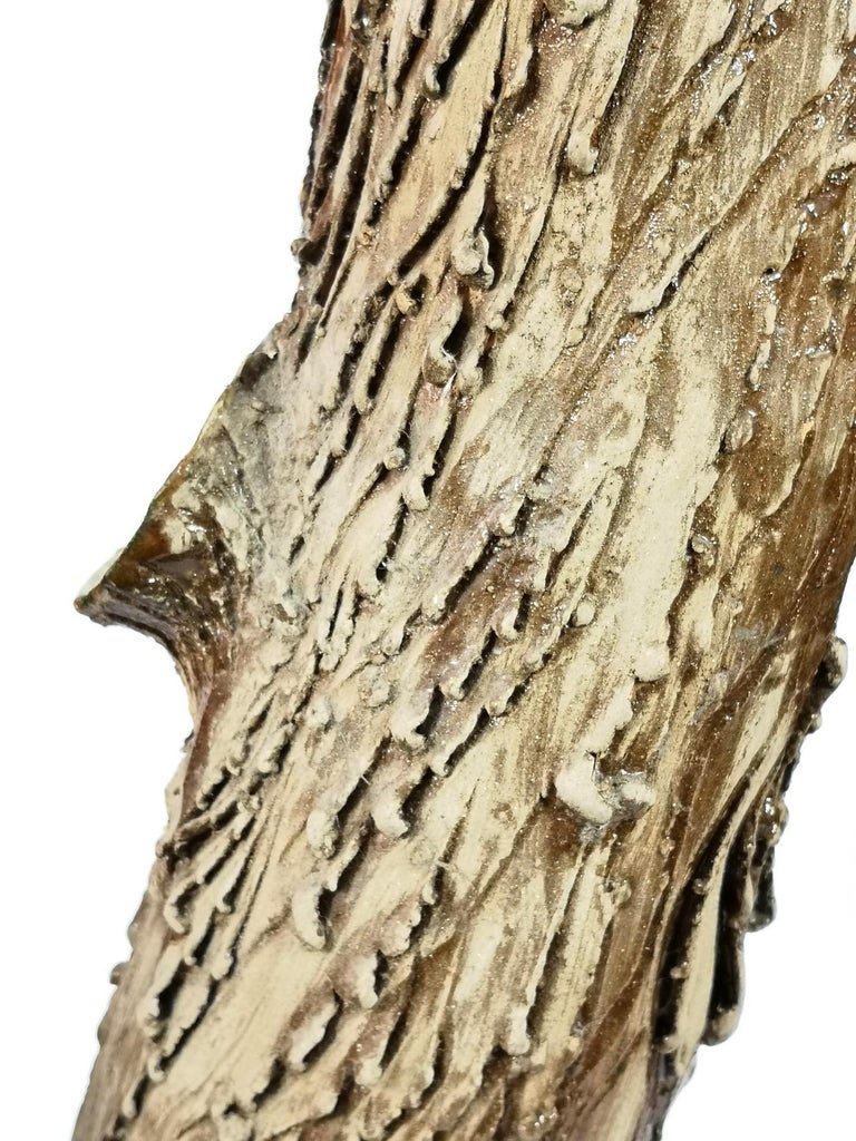 Realistic Massive Ceramic Tree Trunk Decorative Planter, 1970's For ...