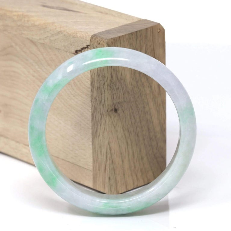 RealJade Classic Bangle Genuine Burmese High Quality Jadeite Bracelet ...