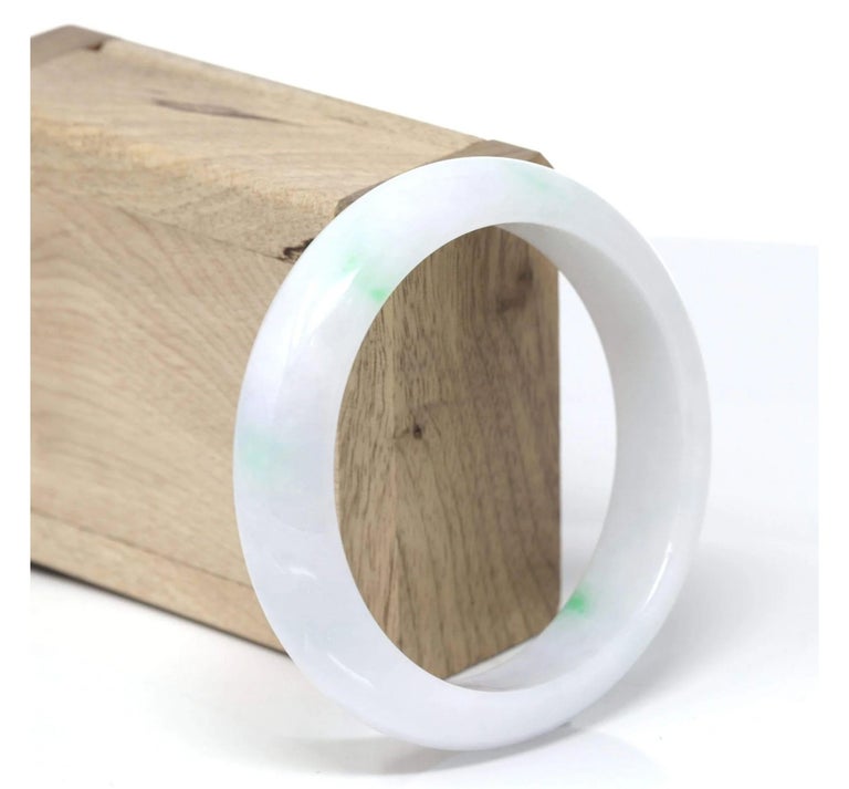 Realjade "Classic Bangle" Genuine Burmese High-Quality Jadeite Bracelet ...