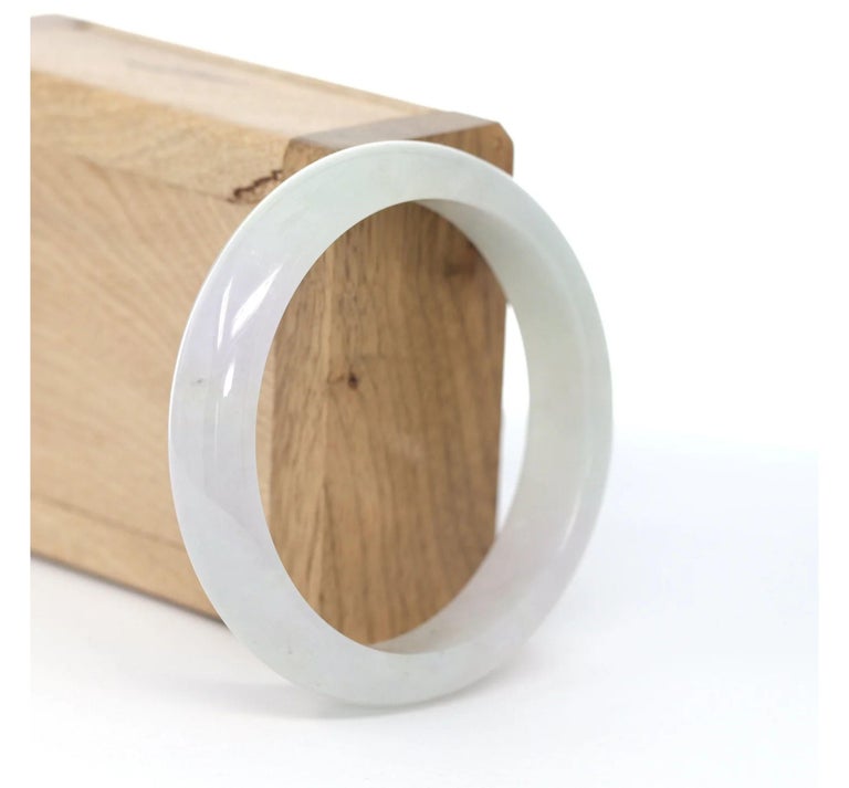 RealJade Co. "Classic Bangle" Lavender Jadeite Jade Bangle #603 For ...