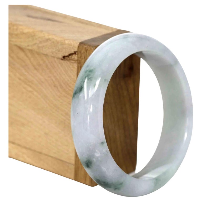 RealJade¨ Co. Classic Real Jade Jadeite Bangle Bracelet ( 57.5 mm )#562 ...