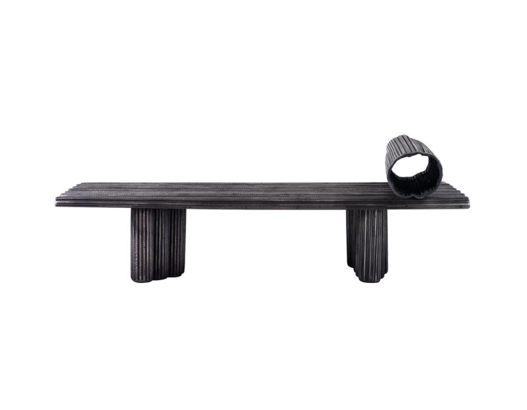 Rebar Steel Bench by Jordan Artisan Collectible Design Contemporary ...