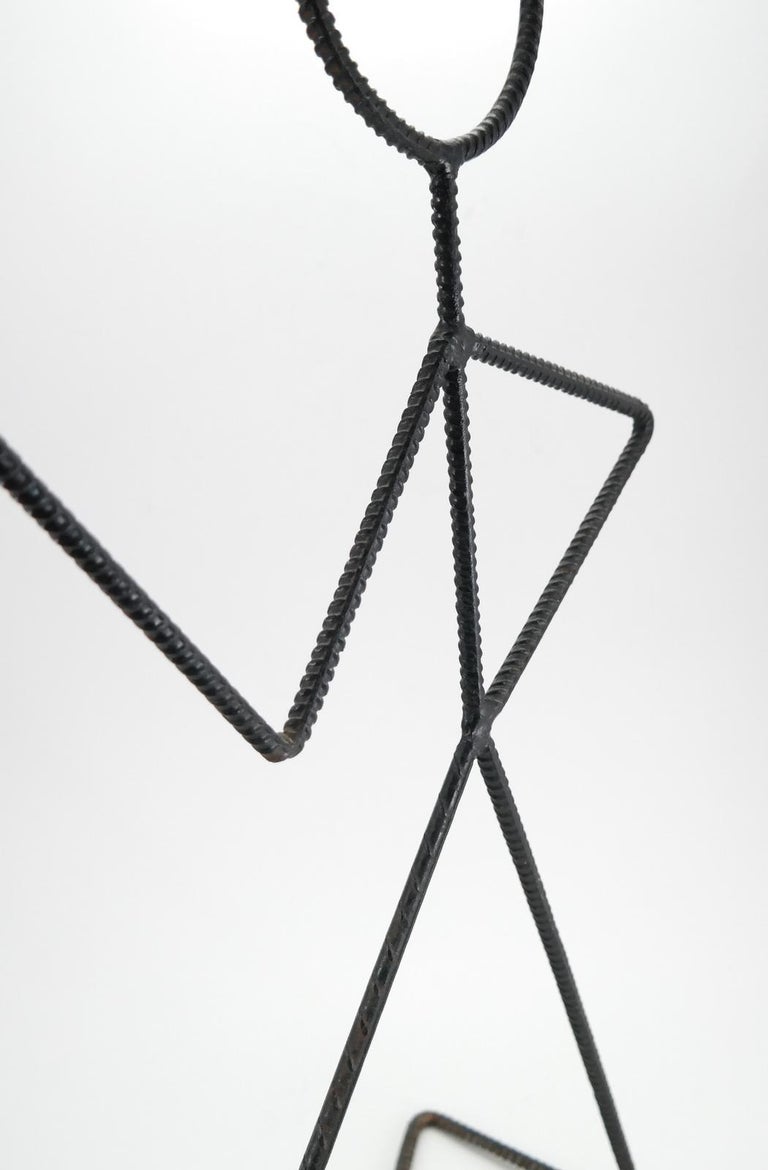 Rebar Stick Man Figure Vide Poche Holder, 1970s For Sale at 1stDibs